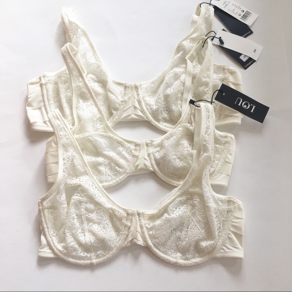 Lou Paris | Intimates & Sleepwear | Lou Cream Lace Bra Souten Gorge ...